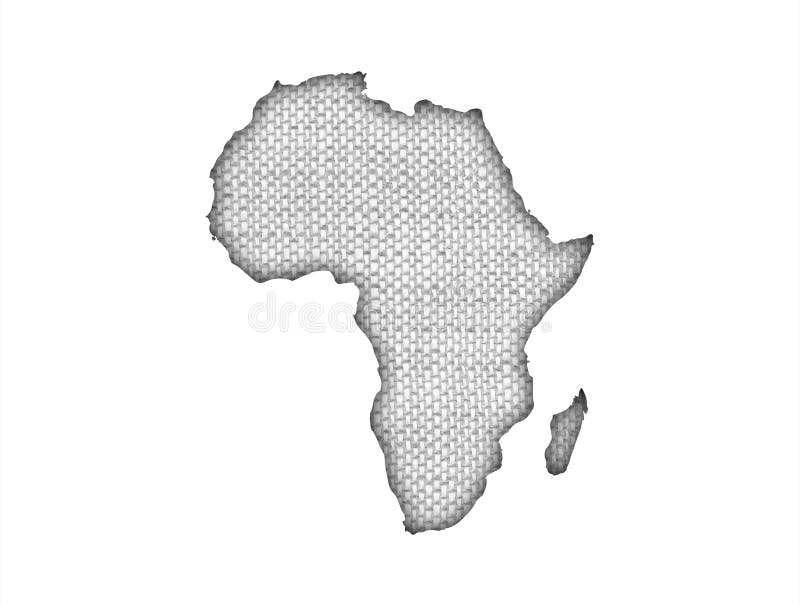 Map of Africa with shadow stock vector. Illustration of continent ...