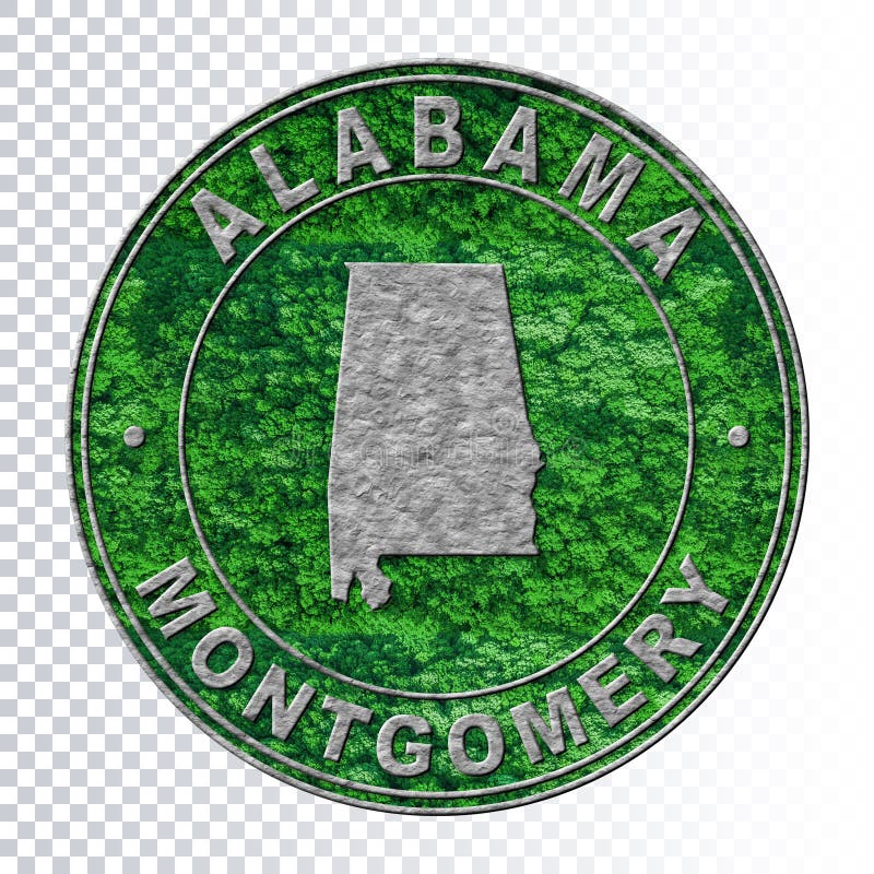 Map of Alabama, Environment Concept, Co2 Emission Concept Stock ...