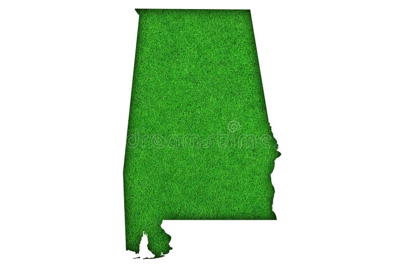 Map of Alabama on Green Felt Stock Image - Image of symbol, mesh: 191056957