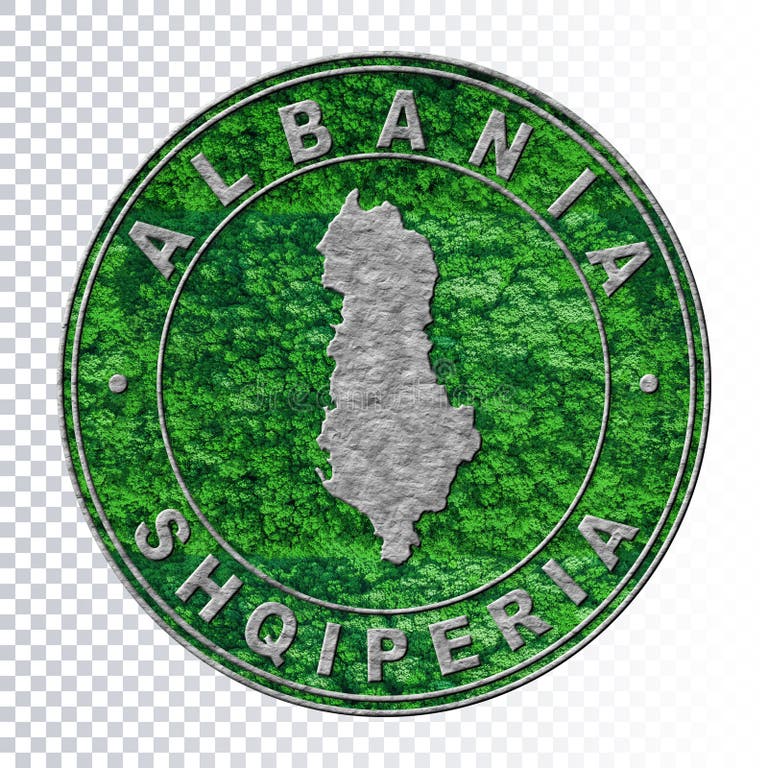 Map of Albania, Environment Concept, Co2 Emission Concept Stock ...
