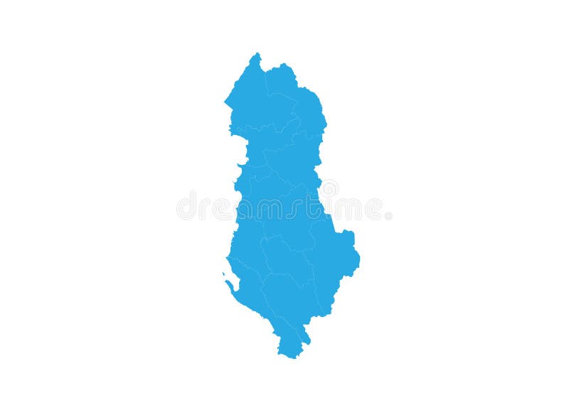 Map Of Albania. High Detailed Vector Map - Albania. Stock Vector ... Map Of Albania. High Detailed Vector Map - Albania. Stock Vector ...