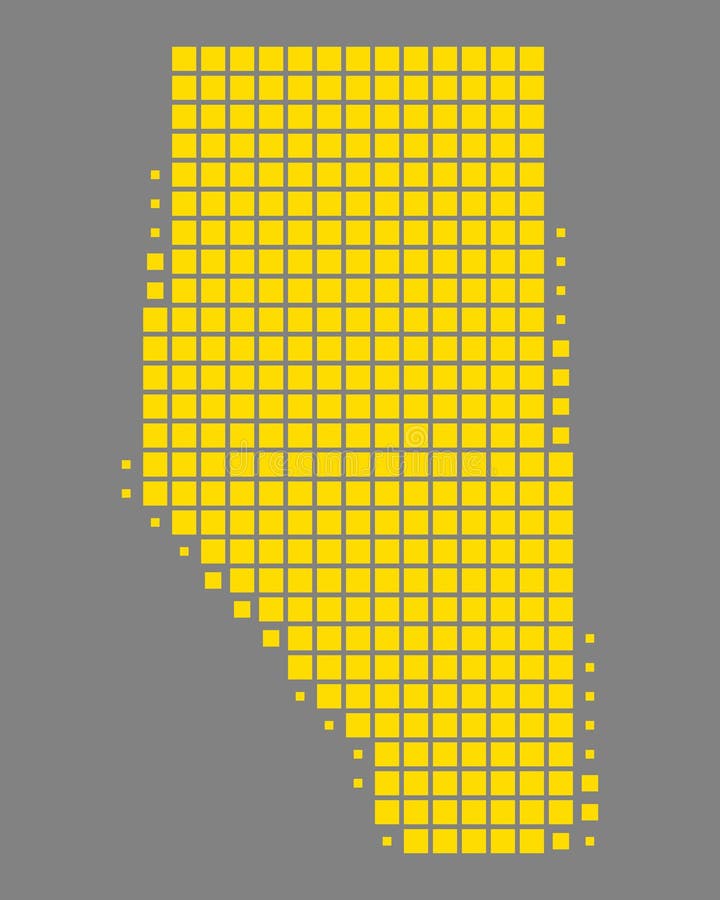 Map of Alberta stock vector. Illustration of grey, pattern - 119944982