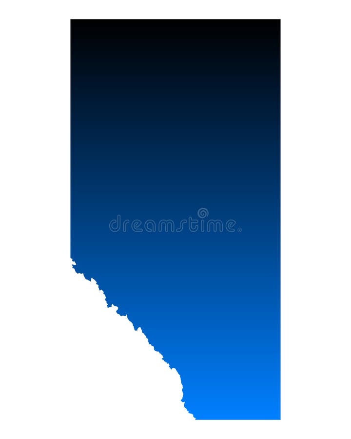 Map of Alberta stock vector. Illustration of blue, alberta - 90717914