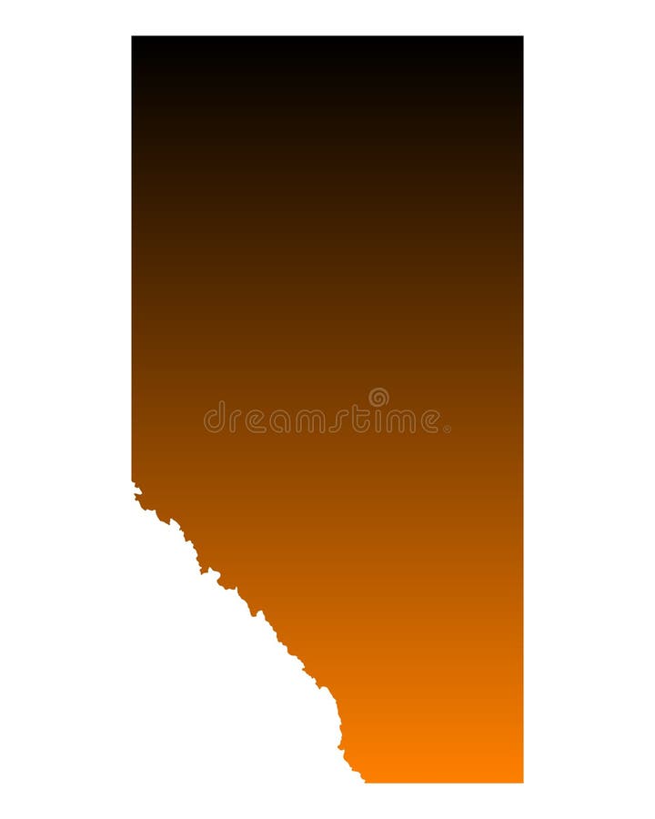 Map of Alberta stock vector. Illustration of cartography - 96140710