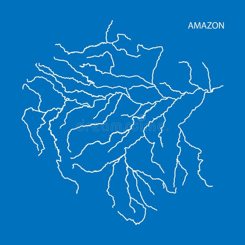 Amazon River Map Stock Illustrations – 238 Amazon River Map Stock ...