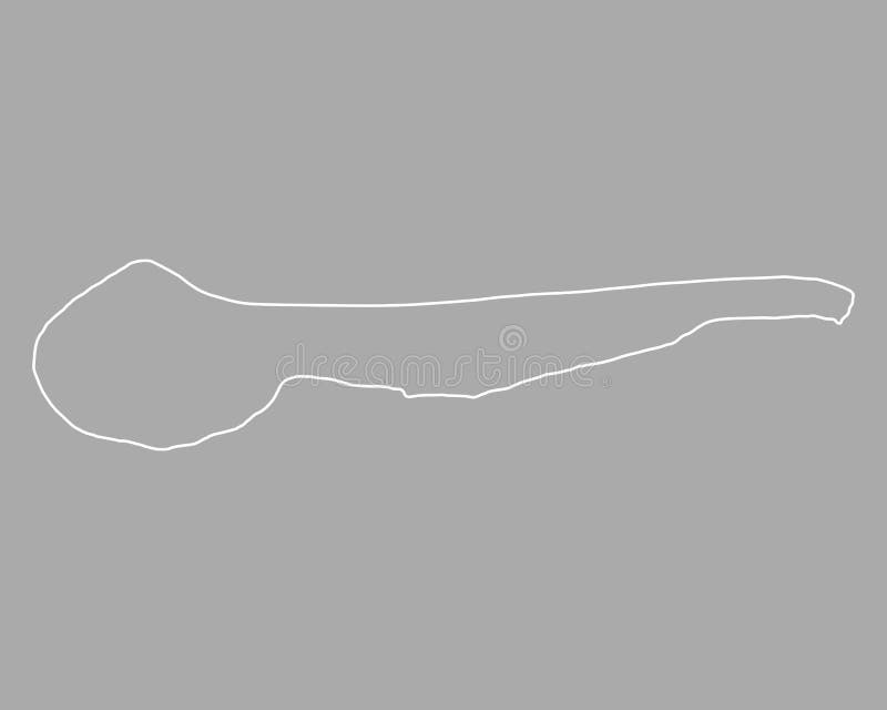 Map of Ameland stock vector. Illustration of geography - 160730626