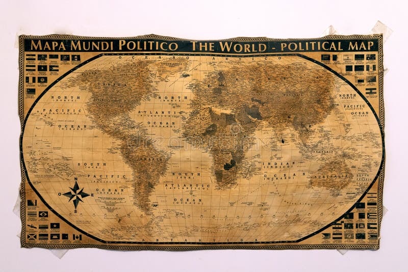 A Map of the Ancient World`s Navigation in the Middle Ages Was Placed ...