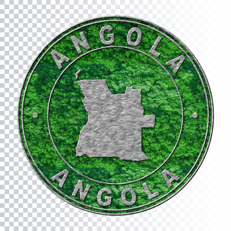 Map of Angola, Environment Concept, CO2 Emission Concept Stock ...