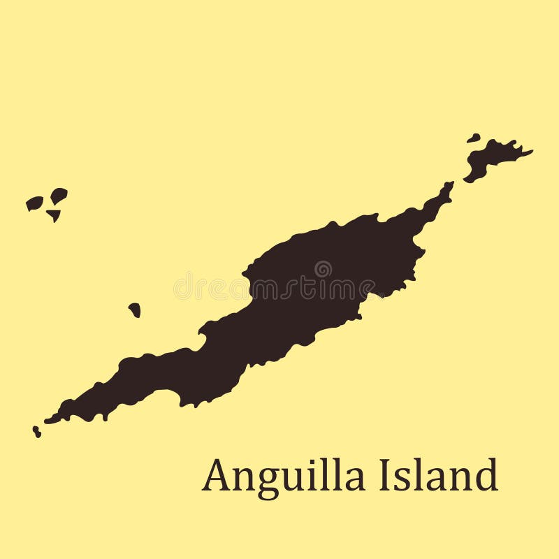 Map of anguilla islands stock vector. Illustration of doodle - 365261729