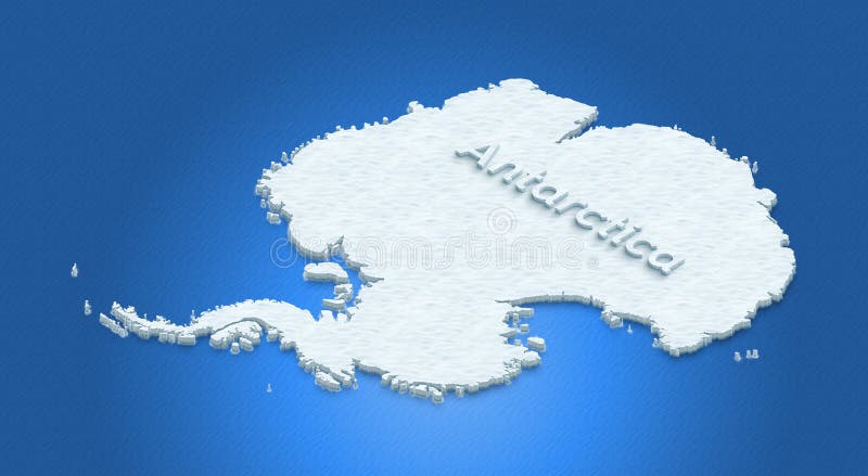 Map of Antarctica stock illustration. Illustration of material - 180645913