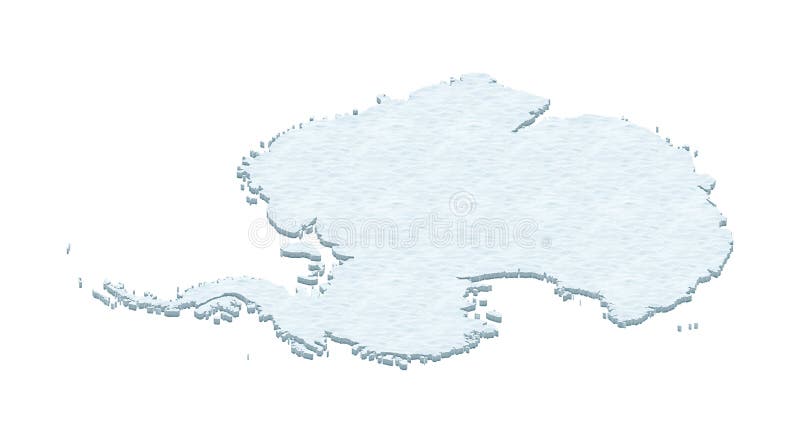 Map of Antarctica stock illustration. Illustration of geographical ...