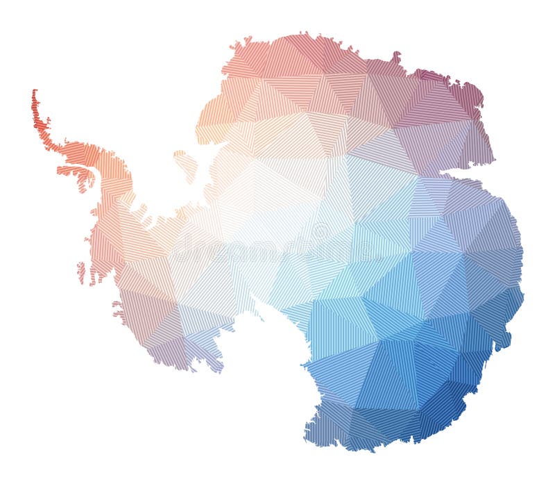 Map of Antarctica. stock vector. Illustration of shape - 223135161