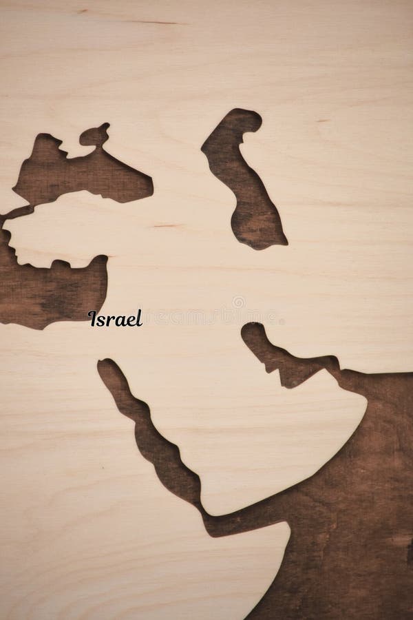 Map of the Arab World and Israel Stock Image - Image of crisis ...