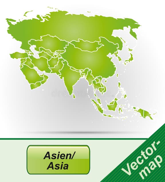 Map of Asia stock vector. Illustration of design, bandar - 36888145