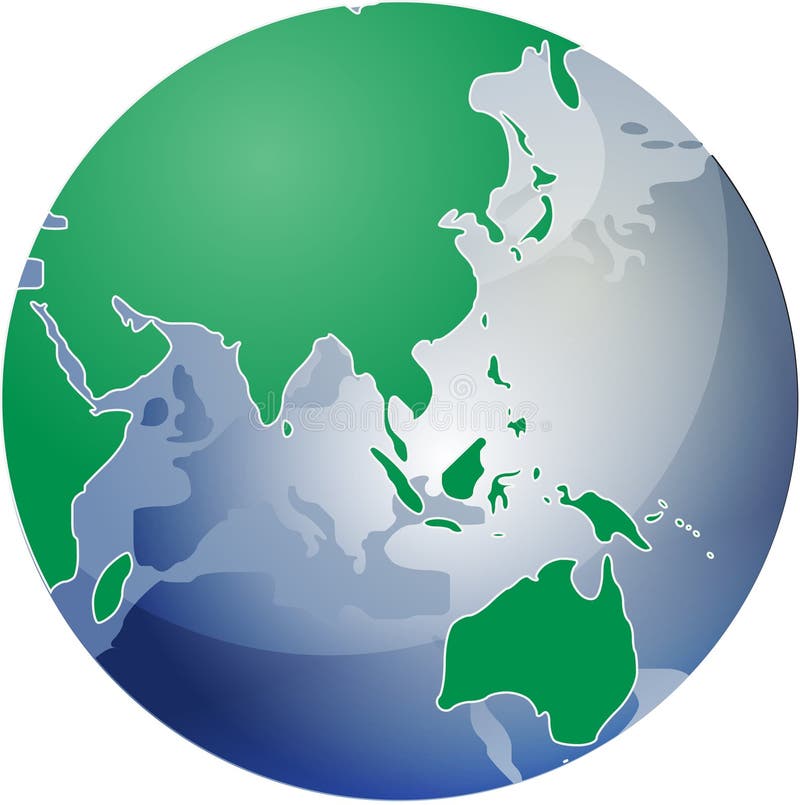 Asia Pacific Map Clip Art