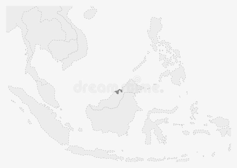 brunei location in asia