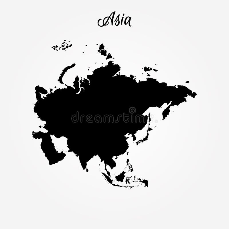 Map of Asia. Vector Illustration. World Map Stock Illustration ...