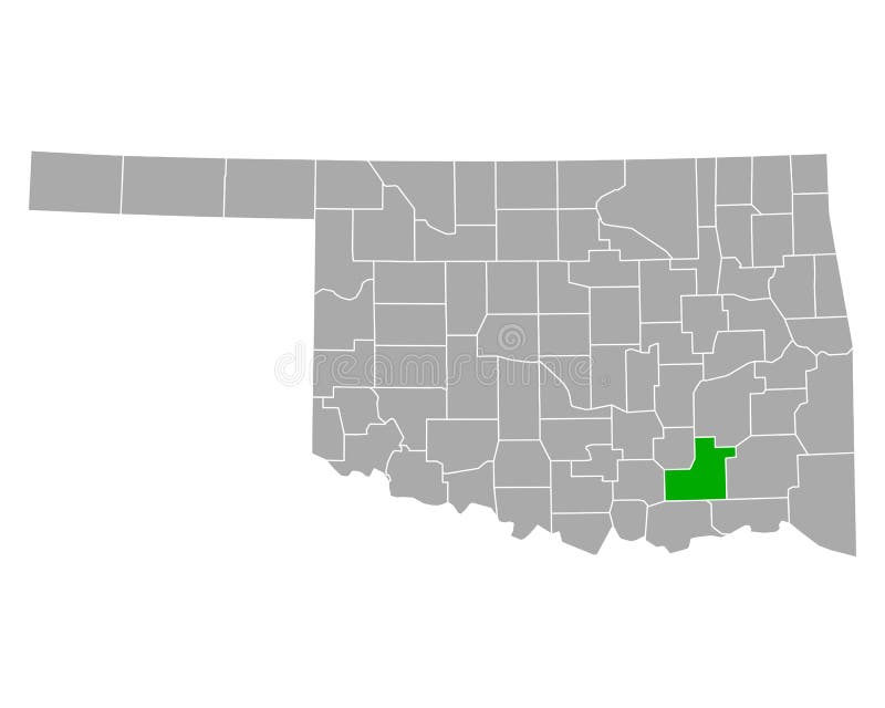 Atoka County, Oklahoma State U.S. County, United States of America, USA ...