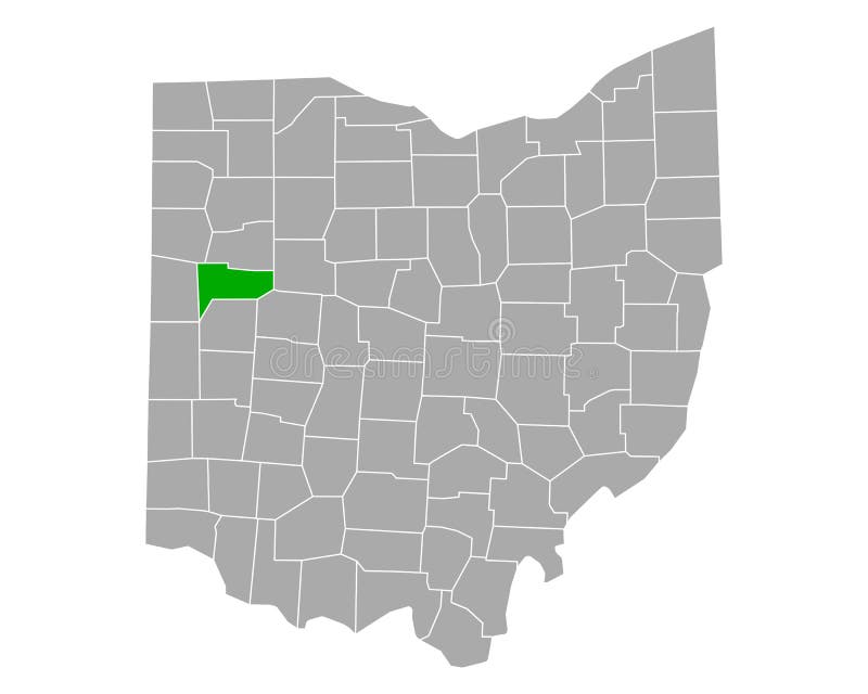 Auglaize County, Ohio State U.S. County, United States of America, USA ...
