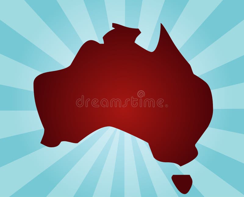 Map of Australia stock illustration. Illustration of background - 8293794