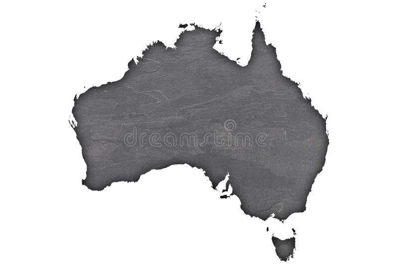 Map of Australia on Dark Slate Stock Image - Image of structure ...