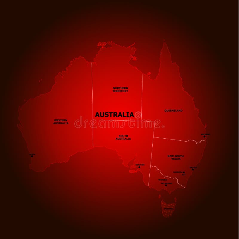 Map of Australia with Flag. Australian Infographic. Australian Map with ...