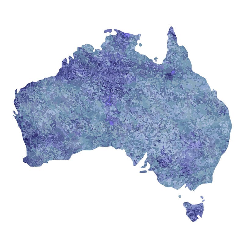 Map of Australia with a Red Paint Texture with Light Pink Spots. Stock ...