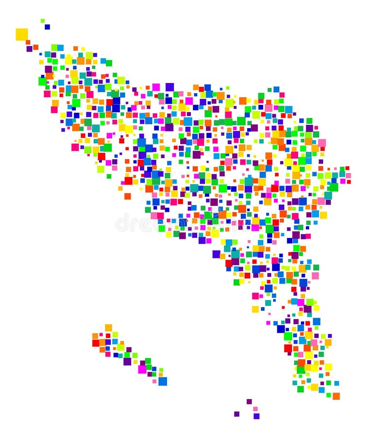 Map of the Autonomous Province Aceh (ID). Stock Vector - Illustration ...