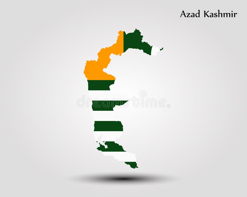 Map of Azad Kashmir stock illustration. Illustration of city - 103890955