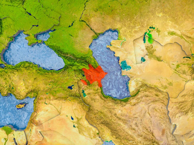 Map of Azerbaijan stock illustration. Illustration of concept - 112356612