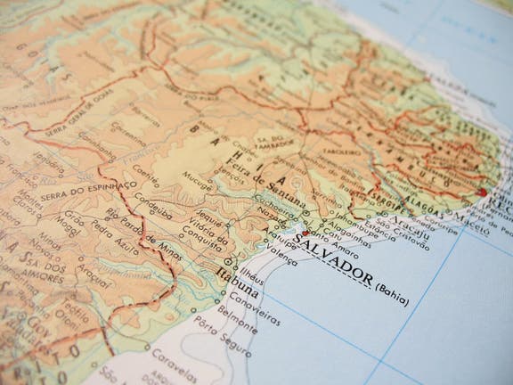 Map of Bahia, Brazil - 1 stock image. Image of brazil - 3808837