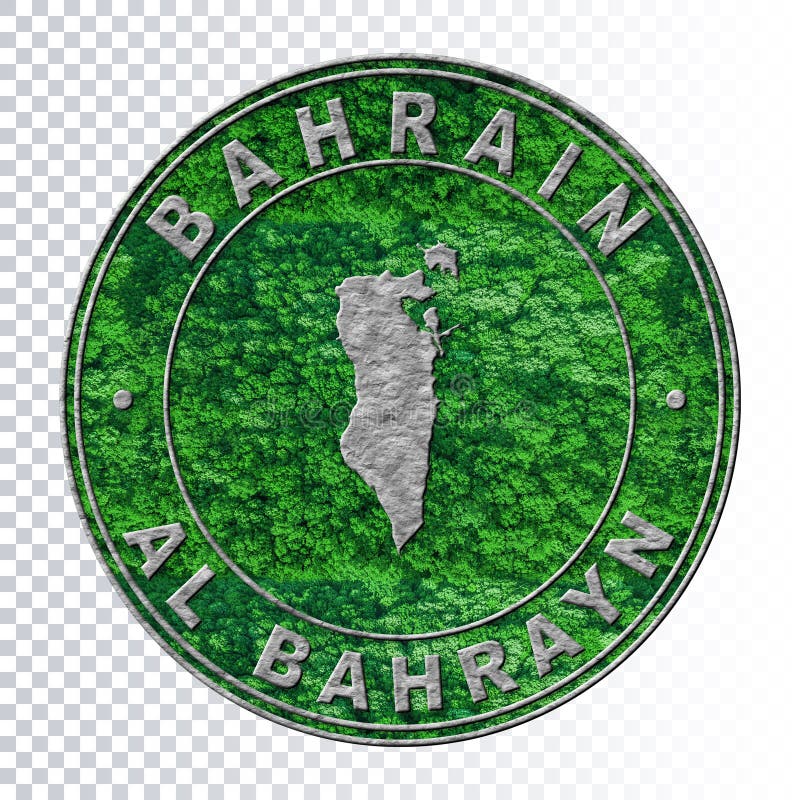 Map of Bahrain, Environment Concept, Co2 Emission Concept Stock ...