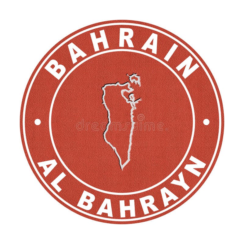 Map of Bahrain, Postal Passport Stamp, Travel Stamp Stock Illustration ...