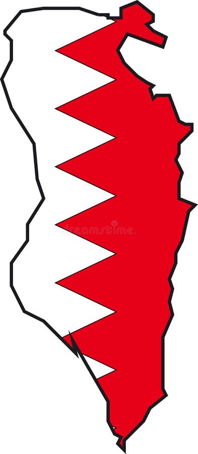 Map Bahrain-Vector stock vector. Illustration of nationality - 3595965