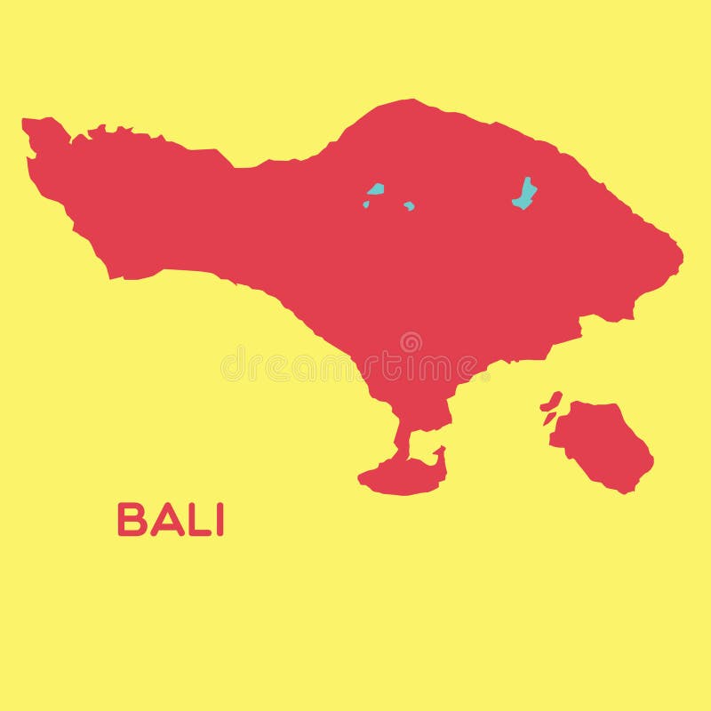 Map of Bali. Vector Illustration Decorative Design Stock Vector ...