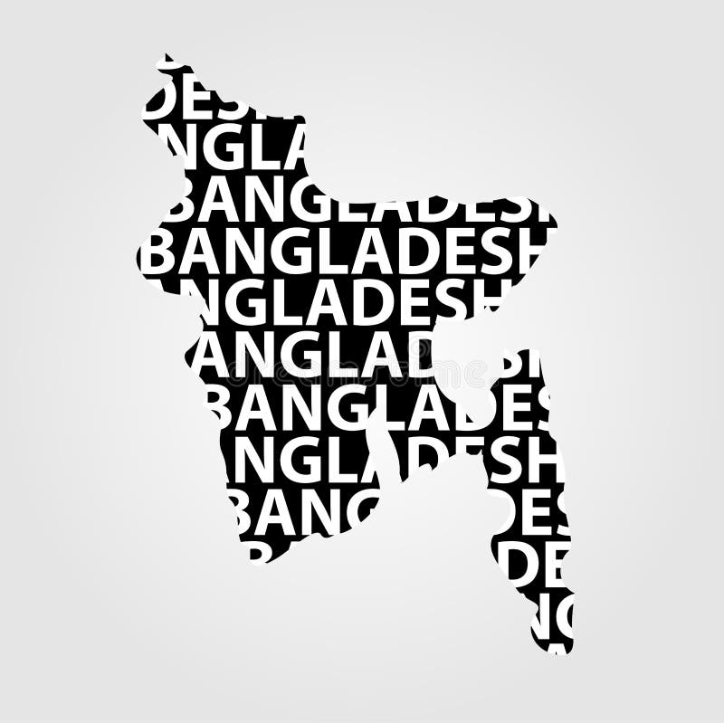 Map of Bangladesh stock vector. Illustration of banner - 56358995