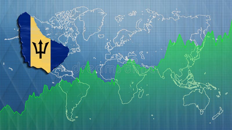 Map of Barbados, Financial Success Stock Illustration - Illustration of ...