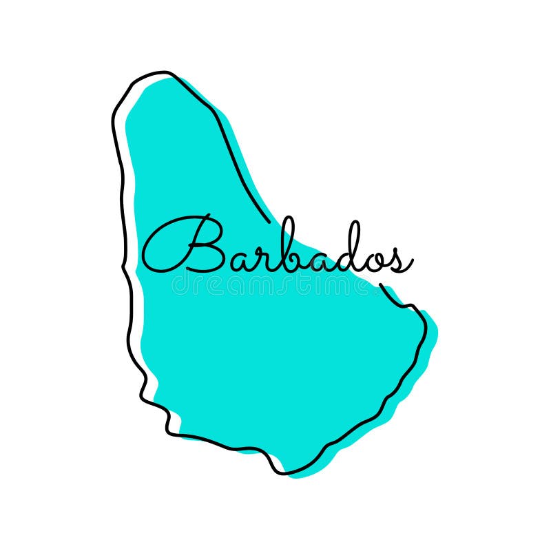Map of Barbados Vector Design Template. Stock Vector - Illustration of ...