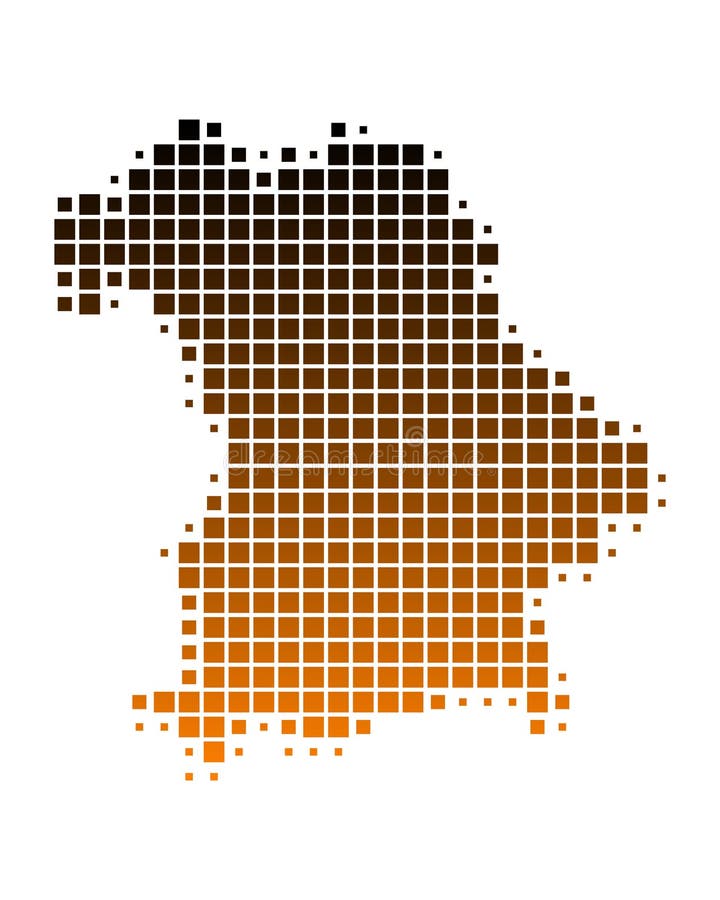 Map of Bavaria stock vector. Illustration of state, germany - 94069435