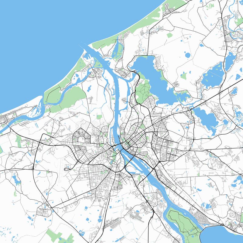 Map of Riga. stock illustration. Illustration of line - 304980724