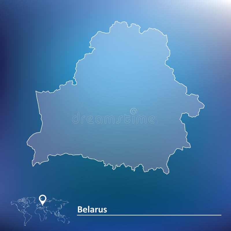 Map of Belarus stock vector. Illustration of geography - 125148491