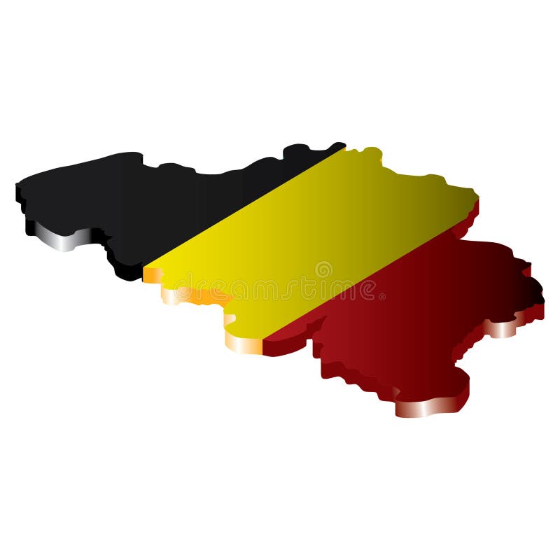 Map of Belgium. Vector Illustration Decorative Design Stock Vector ...