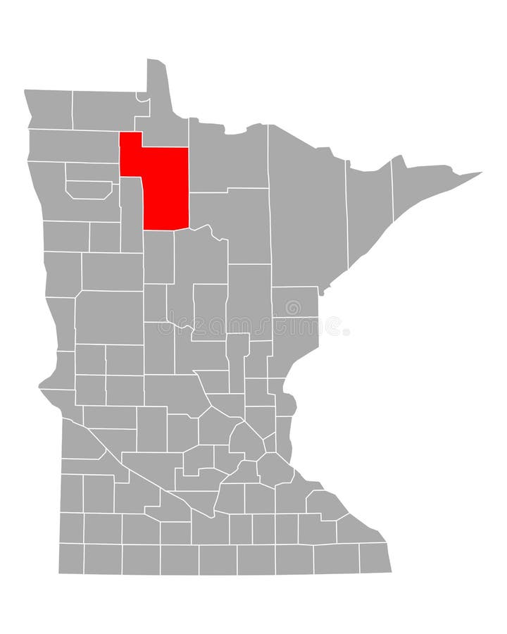 Map of Beltrami in Minnesota Stock Vector - Illustration of vector ...