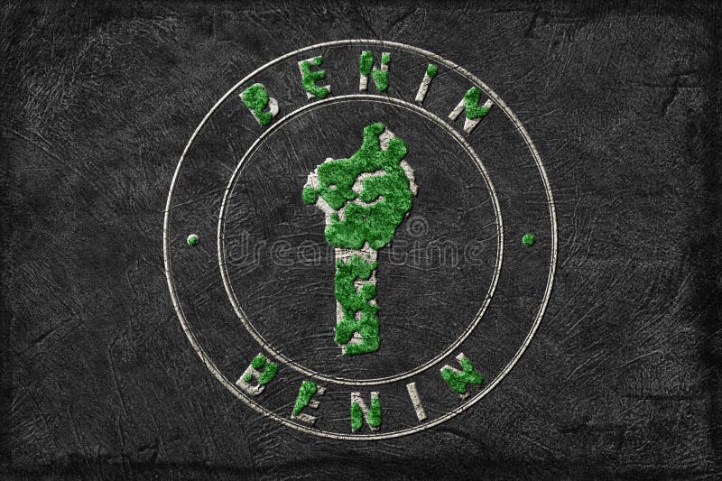 Map of Benin Reforestation Green Agenda Stock Illustration ...