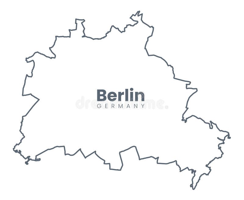 Map of Berlin - the Capital of Germany Stock Vector - Illustration of ...