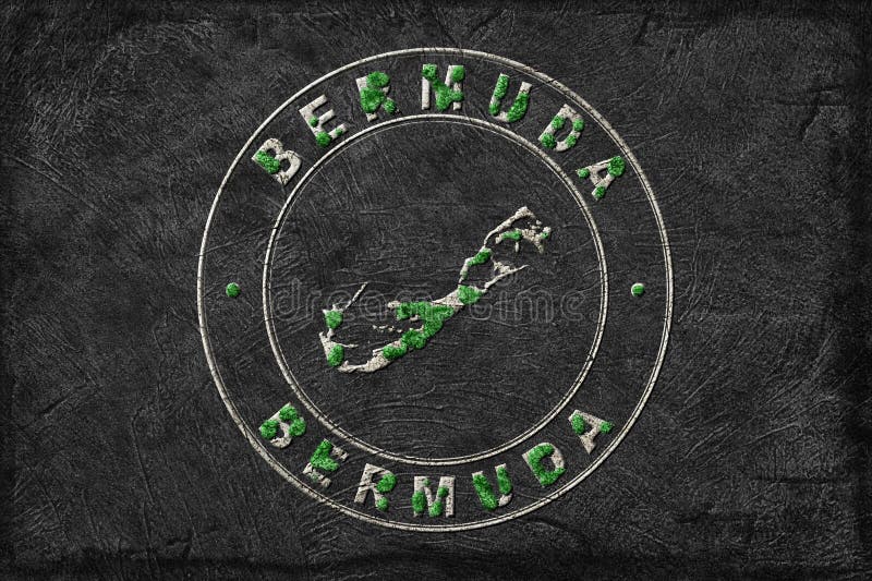 Map of Bermuda Reforestation Green Agenda Stock Illustration ...