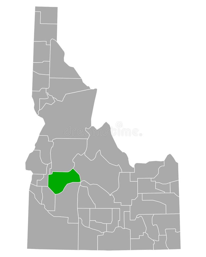 Map of Boise in Idaho stock vector. Illustration of geography - 193359335