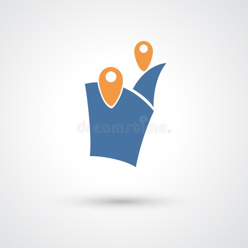 Map book icon stock vector. Illustration of abstract - 37996864