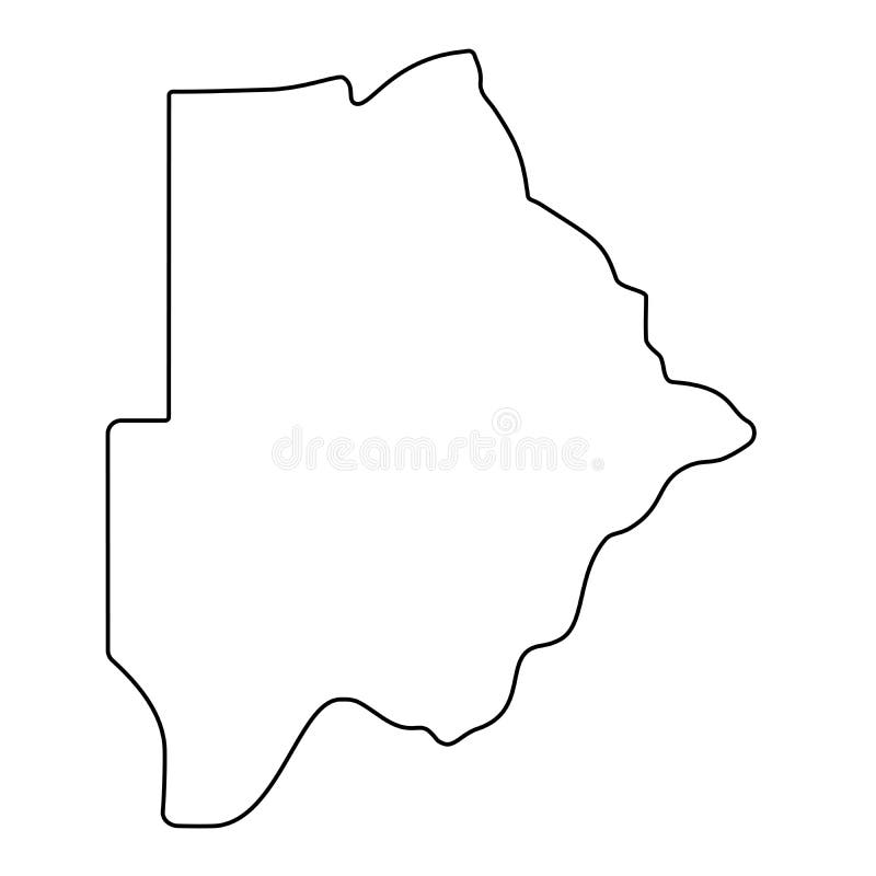 Botswana map outline stock vector. Illustration of drawing - 103335279 Botswana map outline stock vector. Illustration of drawing - 103335279