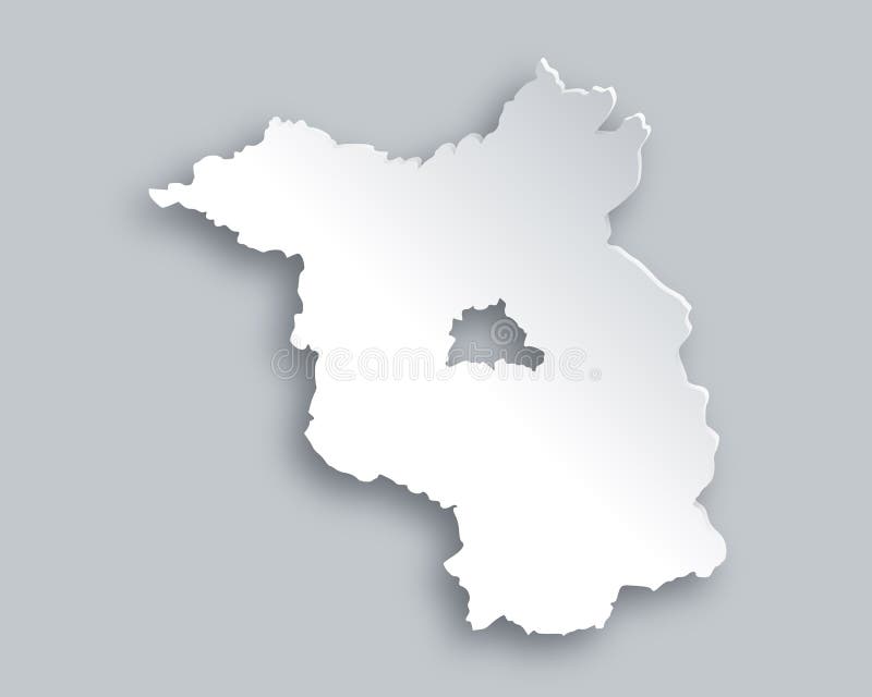 Map of Brandenburg stock vector. Illustration of vector - 88988449